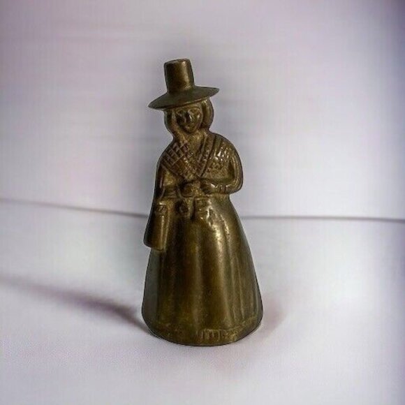 Unbranded | Other | Vintage Brass English Tea Dinner Bell Figural ...